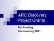 ARC Discovery Project Grants - 豆丁网