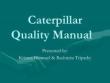 Caterpillar Quality Manual - Eastern Illinois University卡特彼勒质量手册-东伊利诺斯 ...